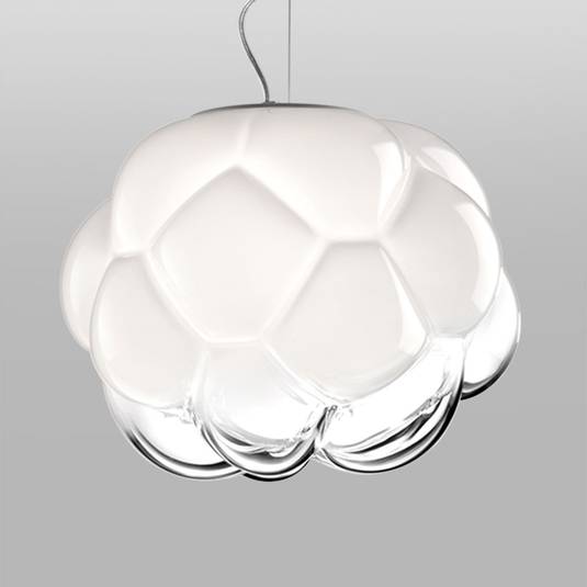 Cloud-shaped Cloudy LED hanging light, 40 cm | Lights.co.uk