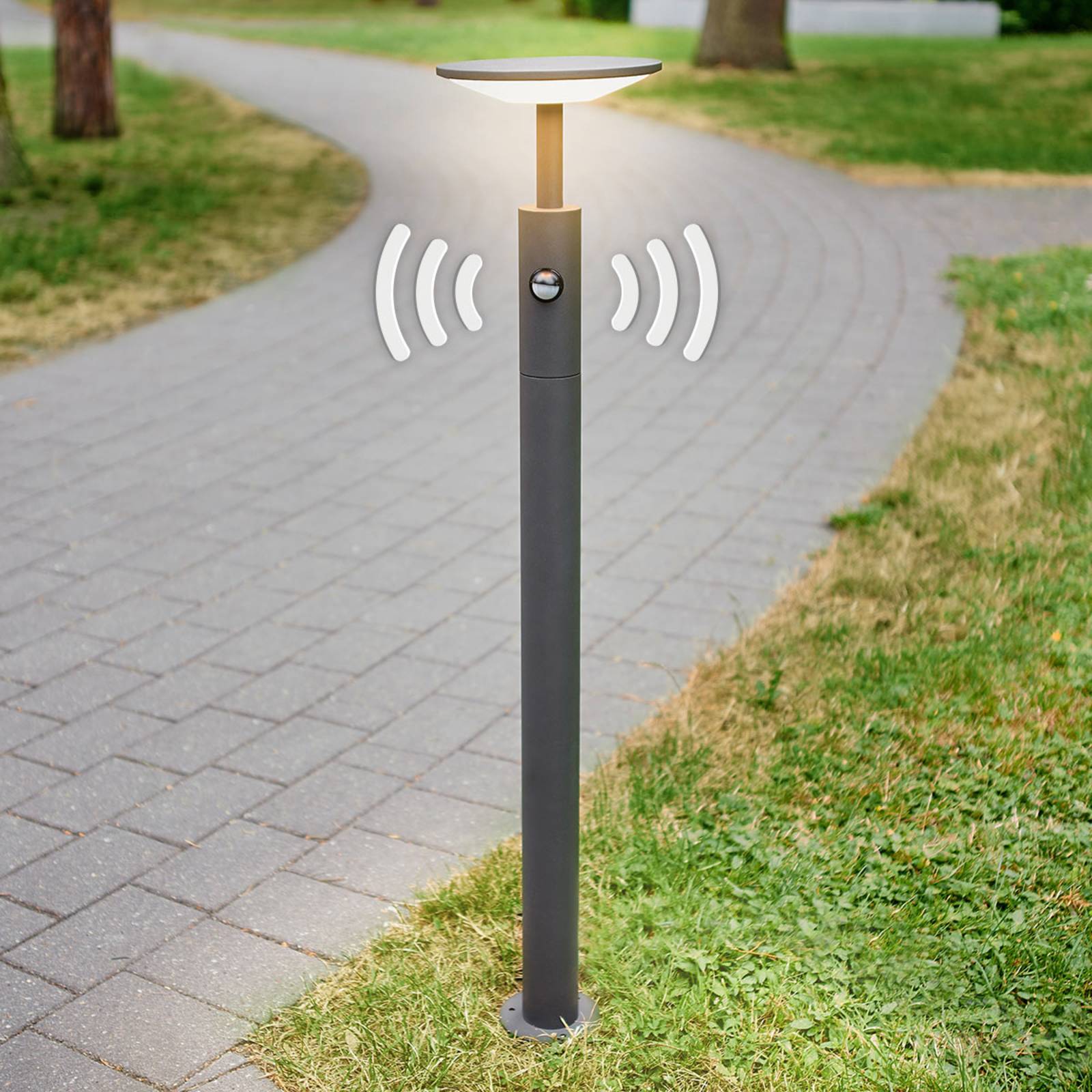 LED Wegeleuchte Fenia mit Bewegungsmelder 100 cm  Lampenwelt at