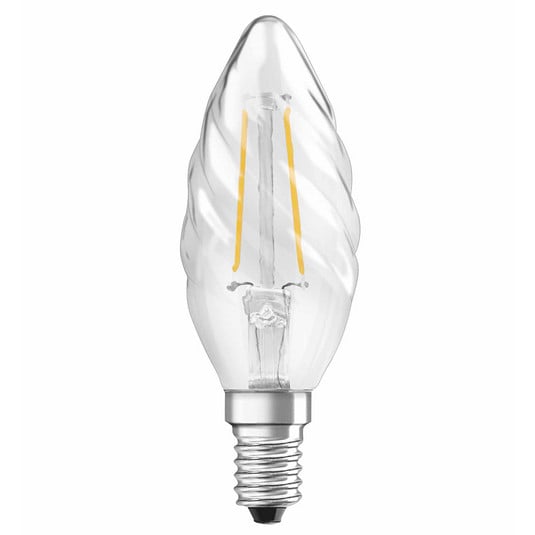 OSRAM ampoule bougie LED E14 2,5 W 827 torsadée | Luminaire.fr