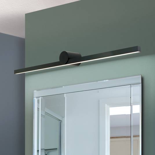 LED-Spiegelleuchte Beauty, Breite 101cm, schwarz | Lampenwelt.de