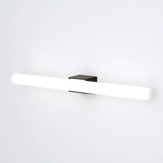 Visagist LED mirror light, black mount | Lights.co.uk