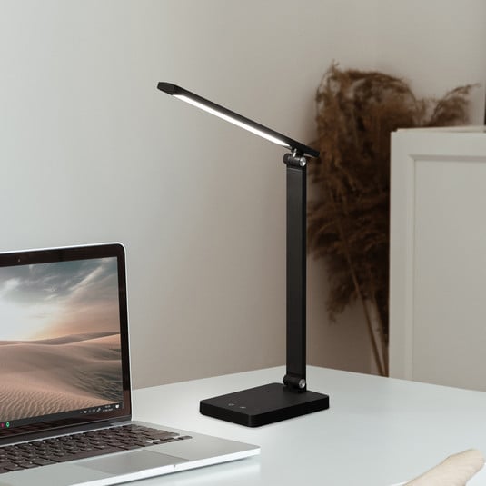 Ole LED rechargeable office desk lamp, black, sensor, dimmable, CCT ...