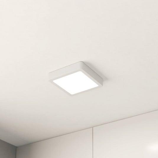 LED surface-mounted panel Fueva 5 IP20 830 white 16x16cm | Lights.co.uk