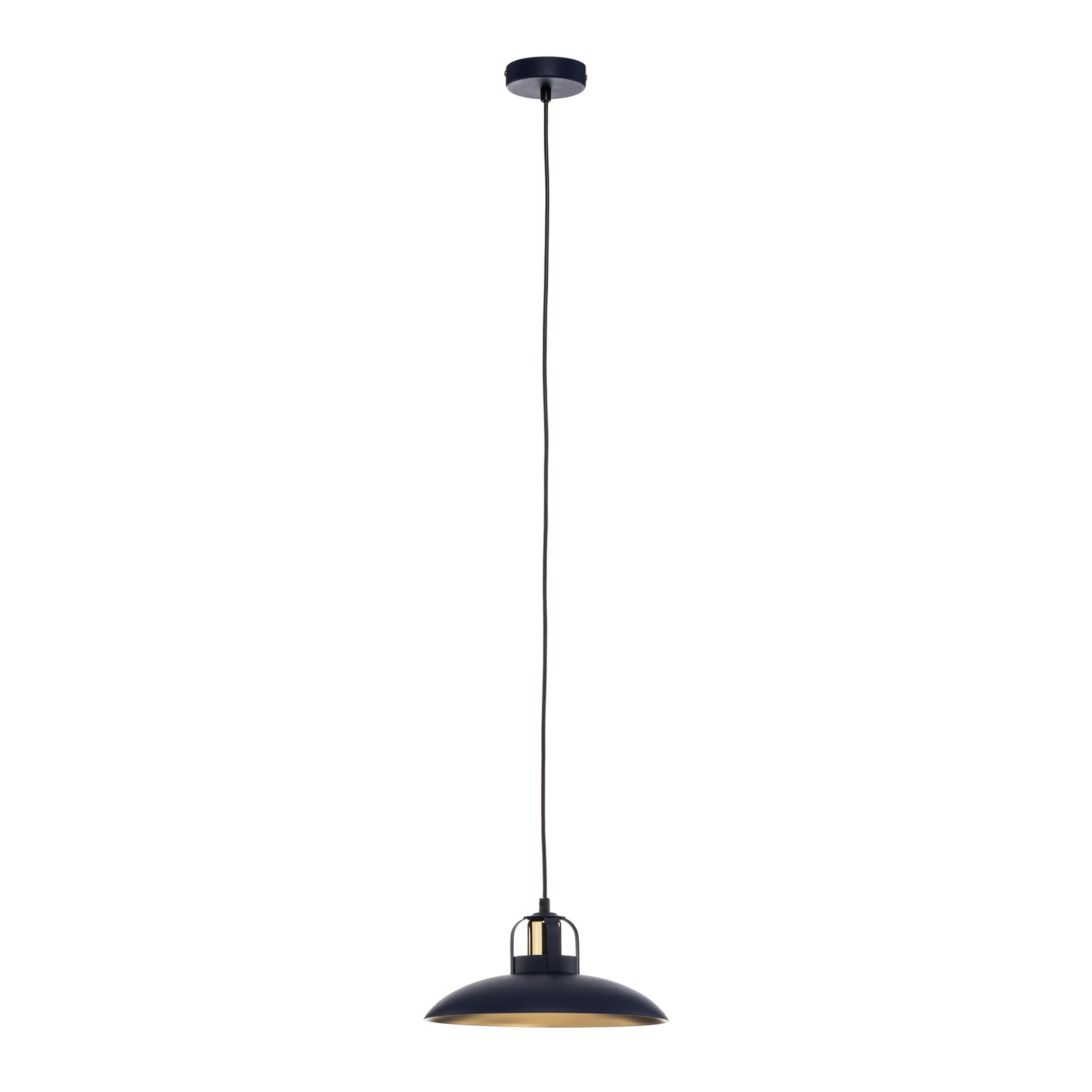 Felix hanging light, blue/gold, 1-bulb | Lights.ie