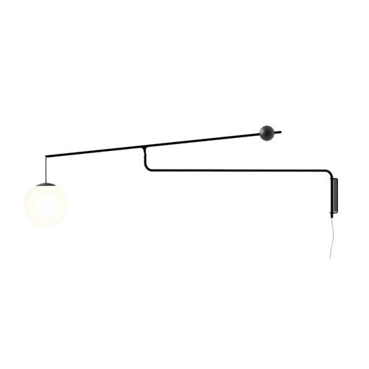 Luceplan Malamata wandlamp, mat zwart | Lampen24.be