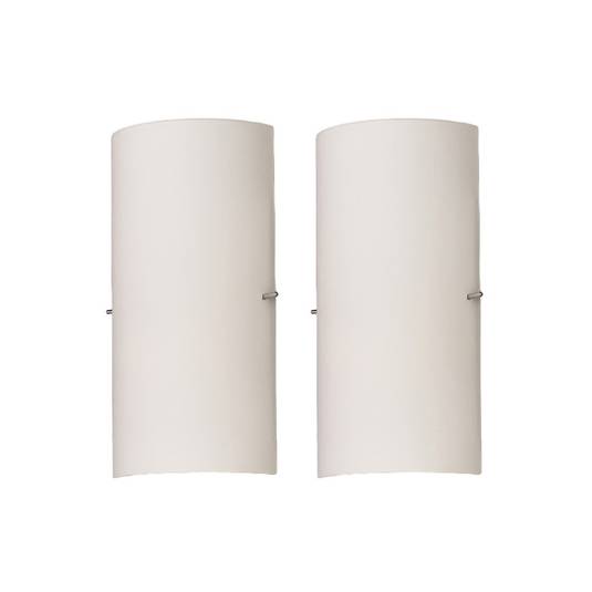 Semicircular glass wall light Sidra, set of 2 | Lights.co.uk