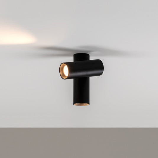 Candeeiro de teto LED Milan Haul, duas luzes, preto | Lumories.pt