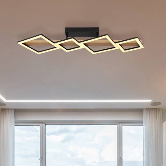 Dustin LED ceiling light, 4-bulb | Lights.co.uk