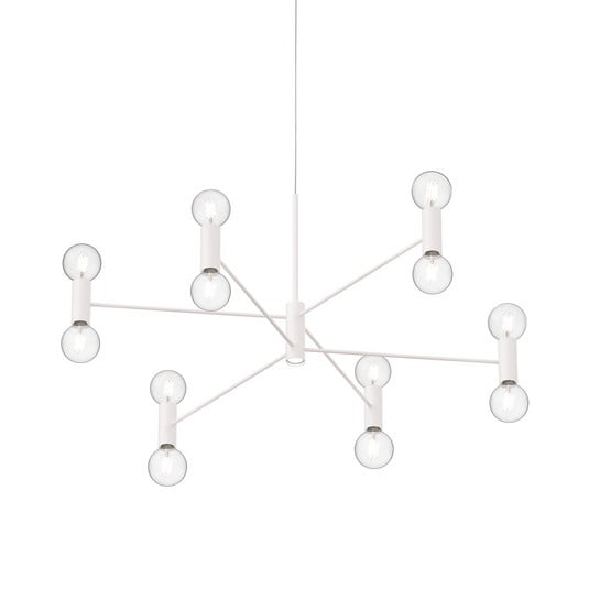 Modo Luce Chandelier hanging 13-bulb 107 cm white | Lights.co.uk