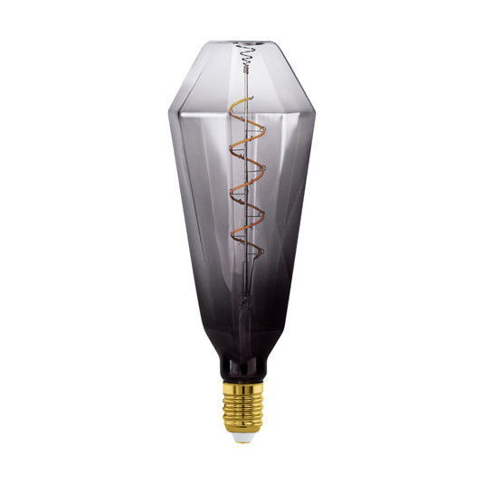 LED bulb E27 4W T100 1,800K Filament smoky dimmable | Lights.co.uk