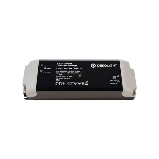 Basic LED driver, CV, Q8H-12-75 W | Lights.co.uk
