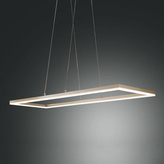 Bard LED pendant light 92 x 32 cm matt gold finish | Lights.co.uk