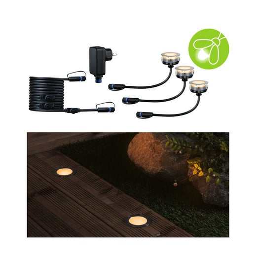 Paulmann Plug & Shine Luci da incasso a LED 2W set da 3 | Lampade.it