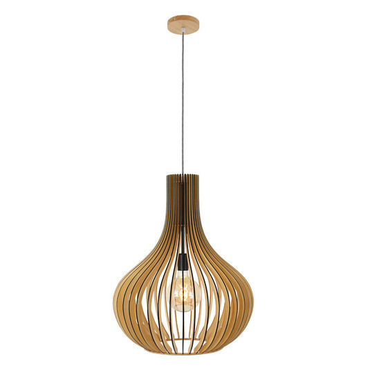 Smukt hanging light made of poplar wood, beech | Lights.co.uk