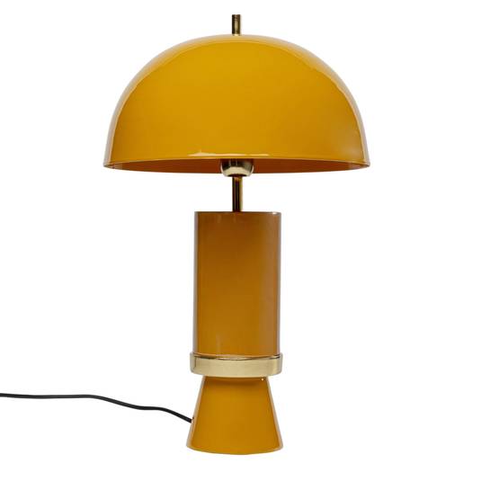 KARE Josy table lamp, yellow, steel, height 51 cm | Lights.co.uk