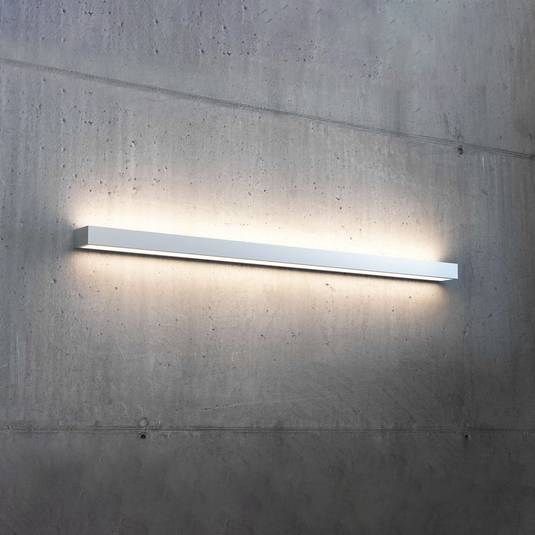 Mera LED wall light, width 120 cm, aluminium, 3,000K | Lights.co.uk