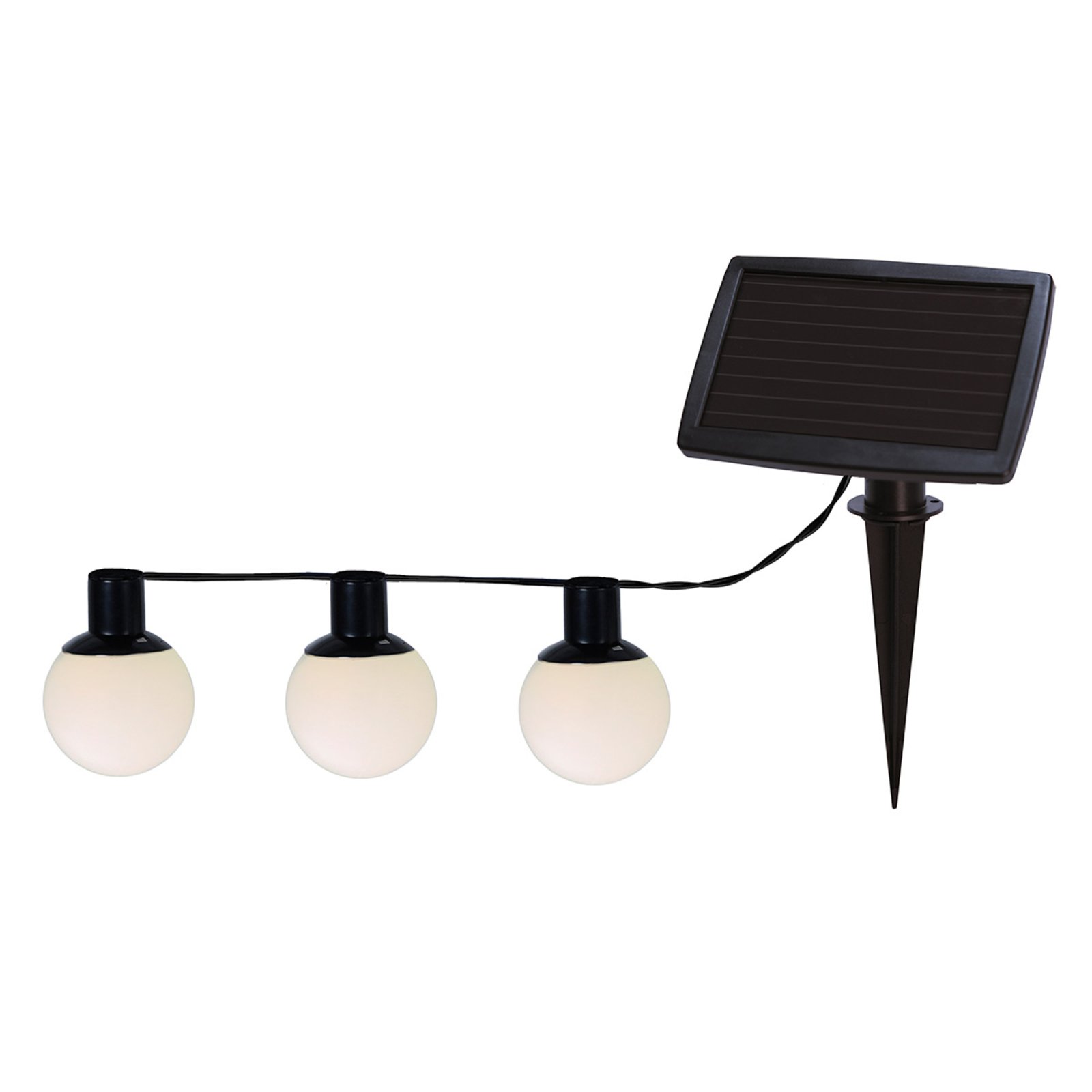 Combo LED-solcelle lyskæde med 6 solcelle-kugler | Lampegiganten.dk Combo LED-solcelle lyskæde med 6 solcelle-kugler | Lampegiganten.dk