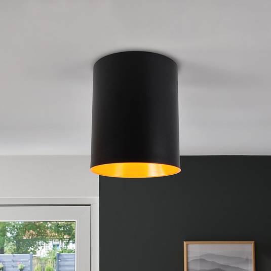 Tagora designer LED ceiling light, cylinder | Lights.co.uk
