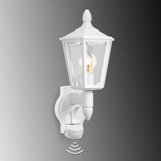 STEINEL L 15 S sensor outdoor wall light, white | Lights.ie