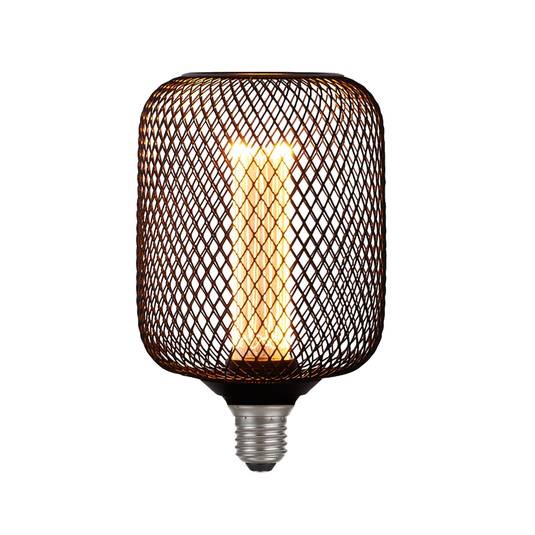 LED bulb E27 Mesh 3.5W 1,800K black | Lights.co.uk