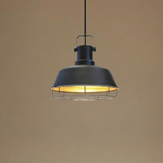 Lampa wisząca Mason, czarna, Ø 41 cm, metal, E27 | Lampy.pl