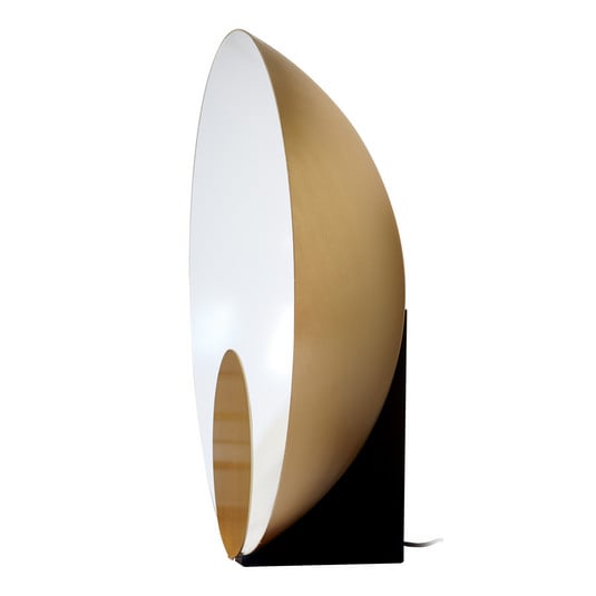 Oluce Siro LED table lamp dimmable Ø 45 cm gold | Lights.co.uk
