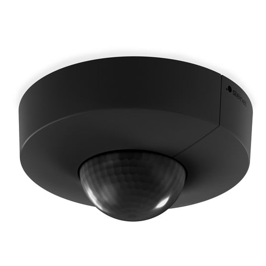 STEINEL IS 3360 40m COM1 Sensor opbouw zwart rond | Lampen24.nl