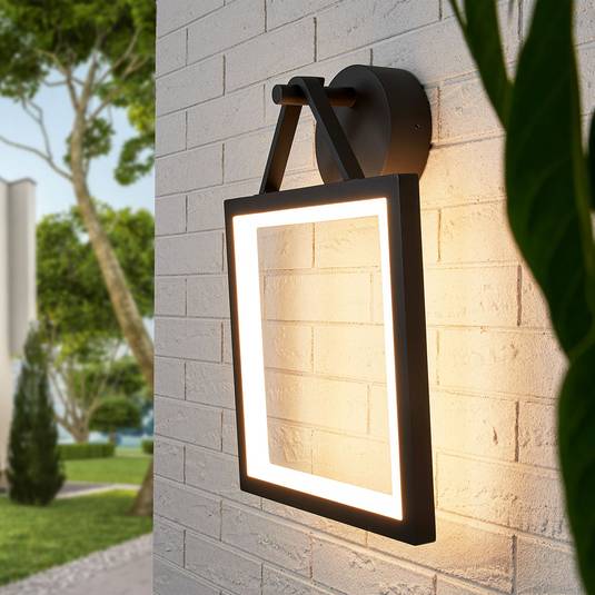 Frame-shaped LED outdoor wall lamp Mirco | Lights.co.uk