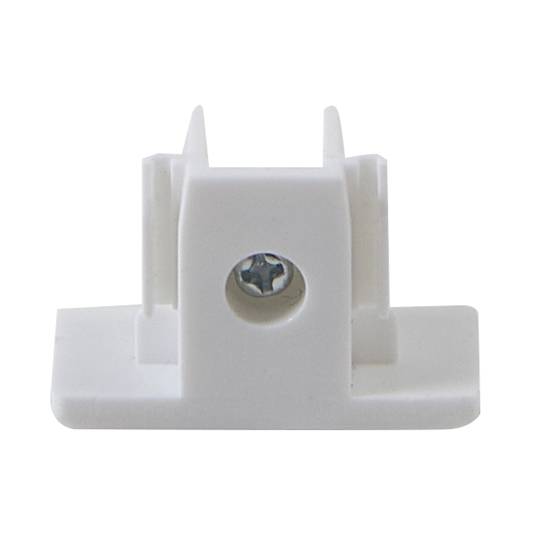 Lindby end cap Linaro, white, screw, single-circuit track lighting ...