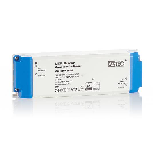 AcTEC Q8H LED driver CV 24V, 150W | Lights.co.uk