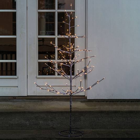 Albero LED Alex con look innevato, altezza 120 cm | Lampade.it