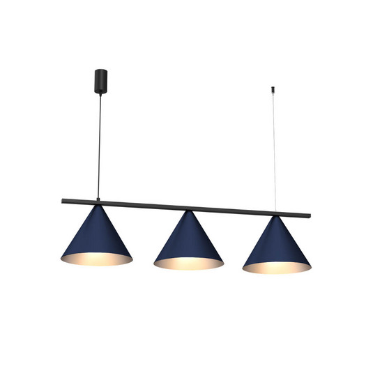 Capital pendant light, blue, 3-bulb, Ø 32 cm, GX53 | Lights.co.uk