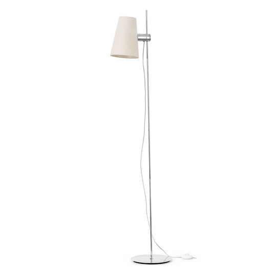 Lupe floor lamp with adjustable fabric lampshade | Lights.co.uk