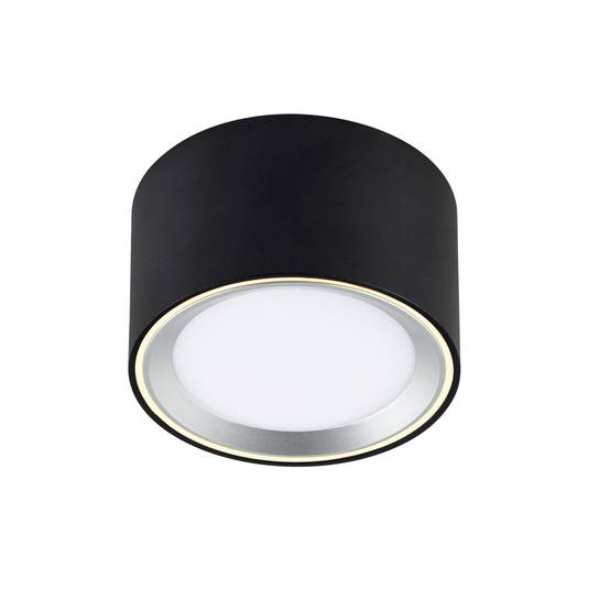 Fallon LED downlight, 3-level-dim, black/steel | Lights.co.uk