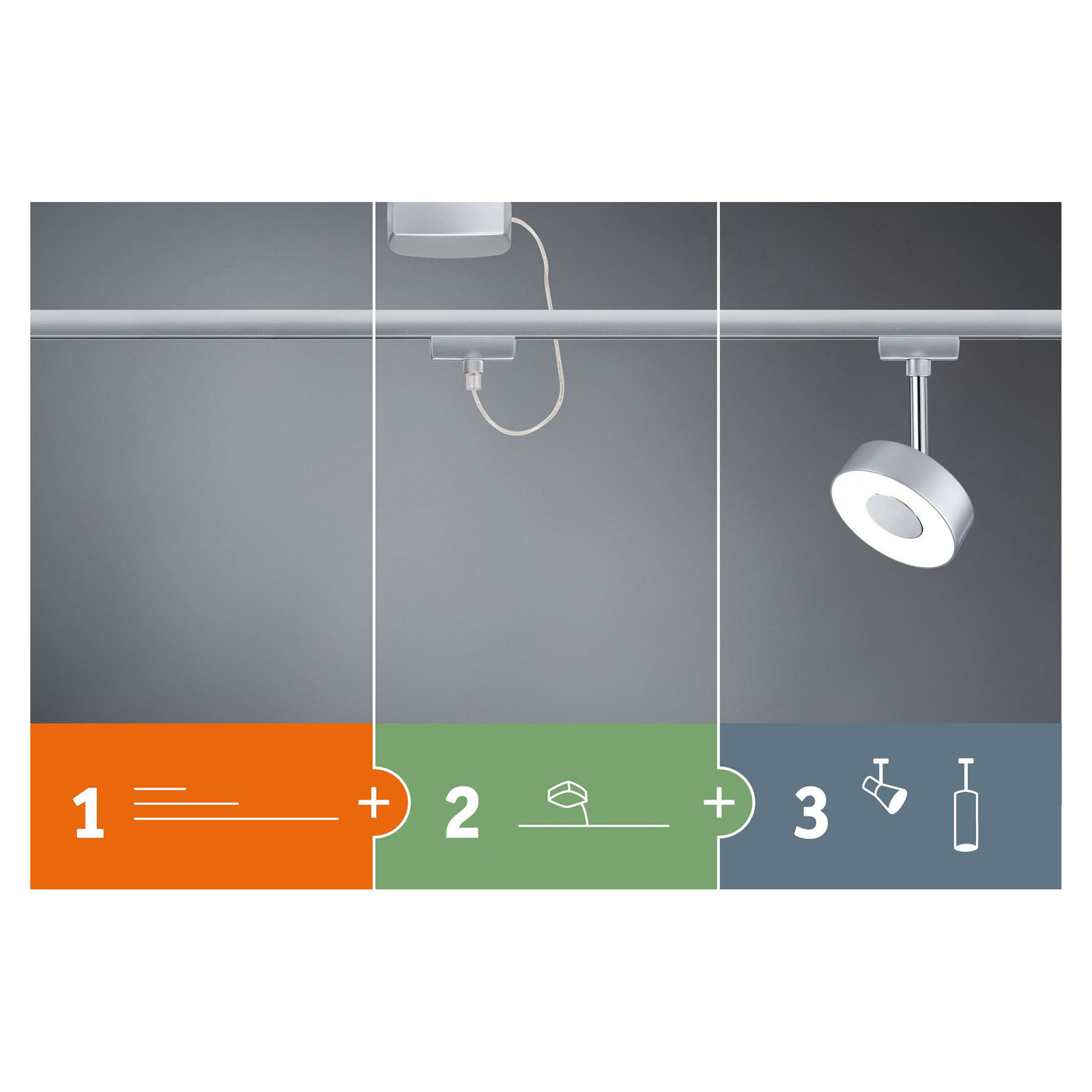Paulmann URail spot Blossom en verre | Luminaire.fr Paulmann URail spot Blossom en verre | Luminaire.fr