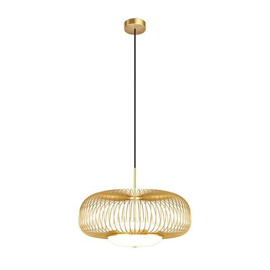 Maytoni Levitation LED pendant light, Ø 50 cm, brass-coloured | Lights ...