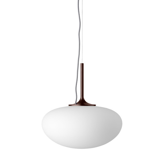 GUBI Stemlite hanging light, dark red | Lights.ie