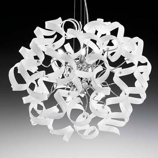 Beautiful hanging light WHITE, 50 cm diameter | Lights.co.uk