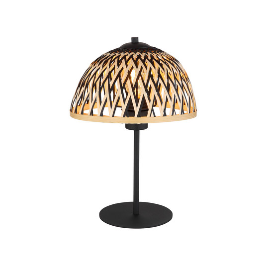 Colly table lamp, bamboo mesh lampshade | Lights.co.uk