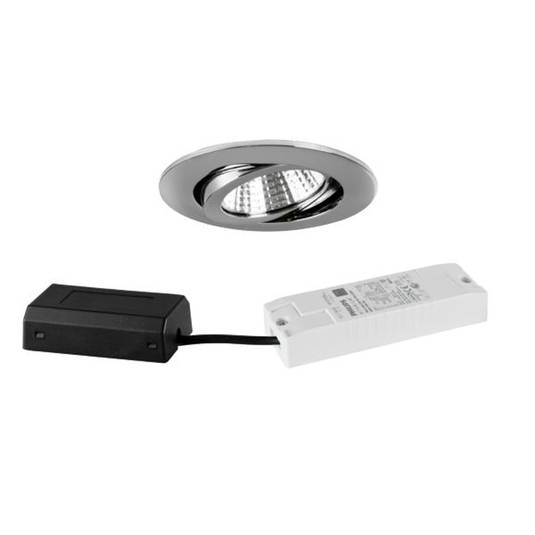 BRUMBERG BB03 recessed DALI junction box chrome | Lights.co.uk