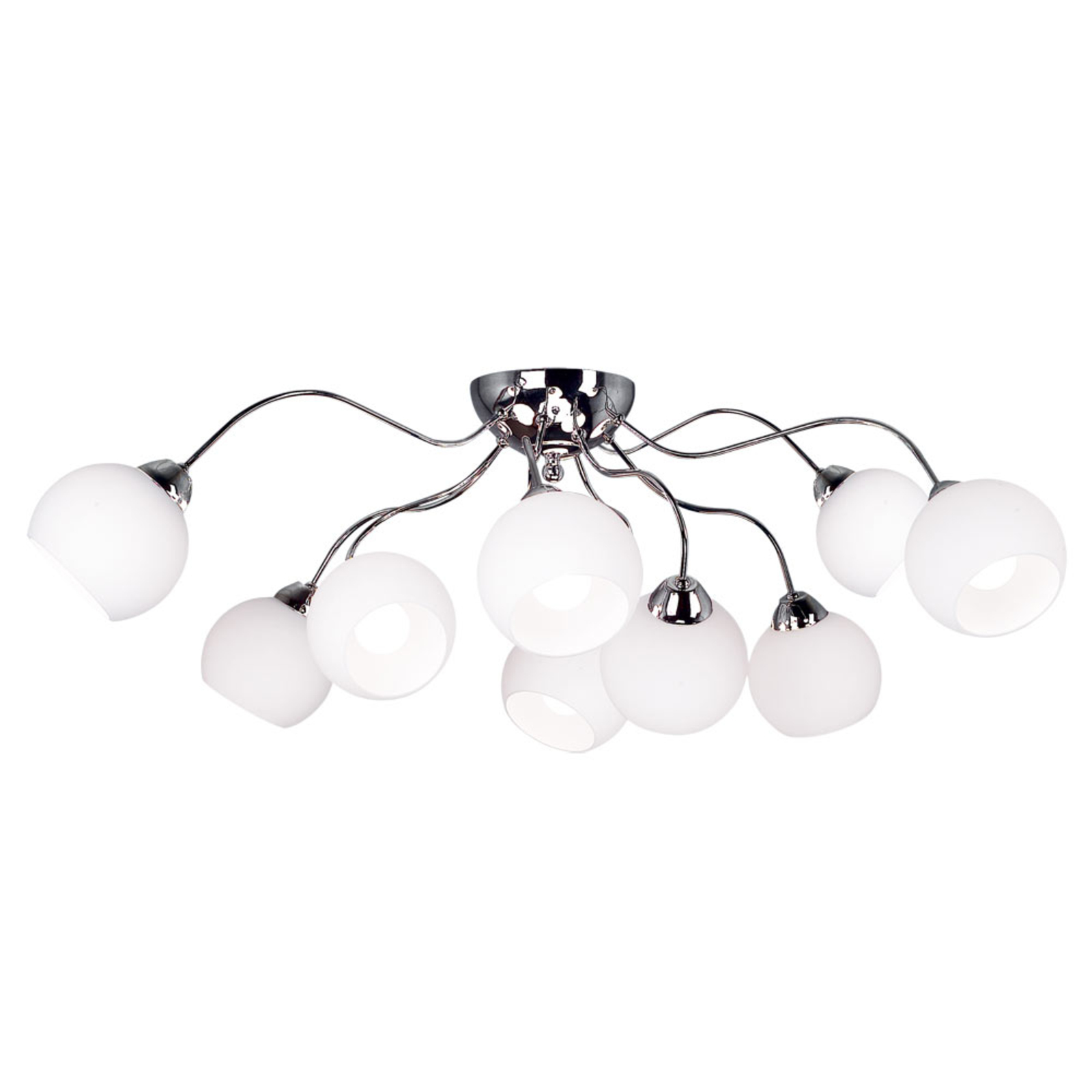 Spider timeless ceiling light, glass lampshades | Lights.co.uk