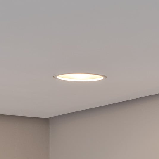BEGA Spot LED encastré au plafond Studio Line, blanc/alu, fonte d ...