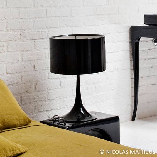 FLOS Spun Light T1 - black table lamp | Lights.co.uk