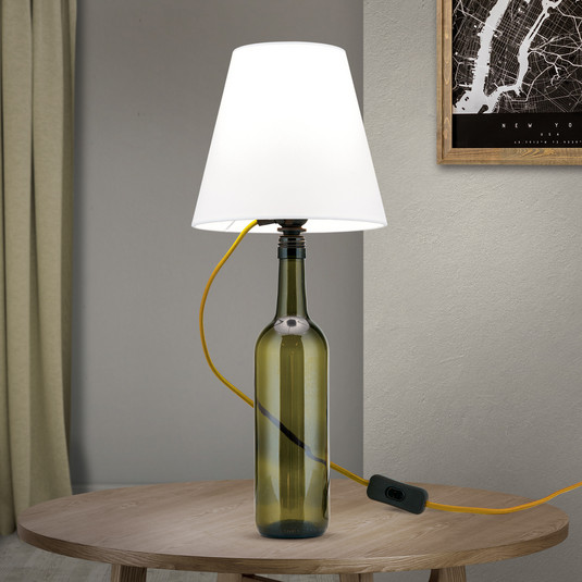 Douille E27 BOTTLE, câble doré, longueur 200 cm | Luminaire.fr