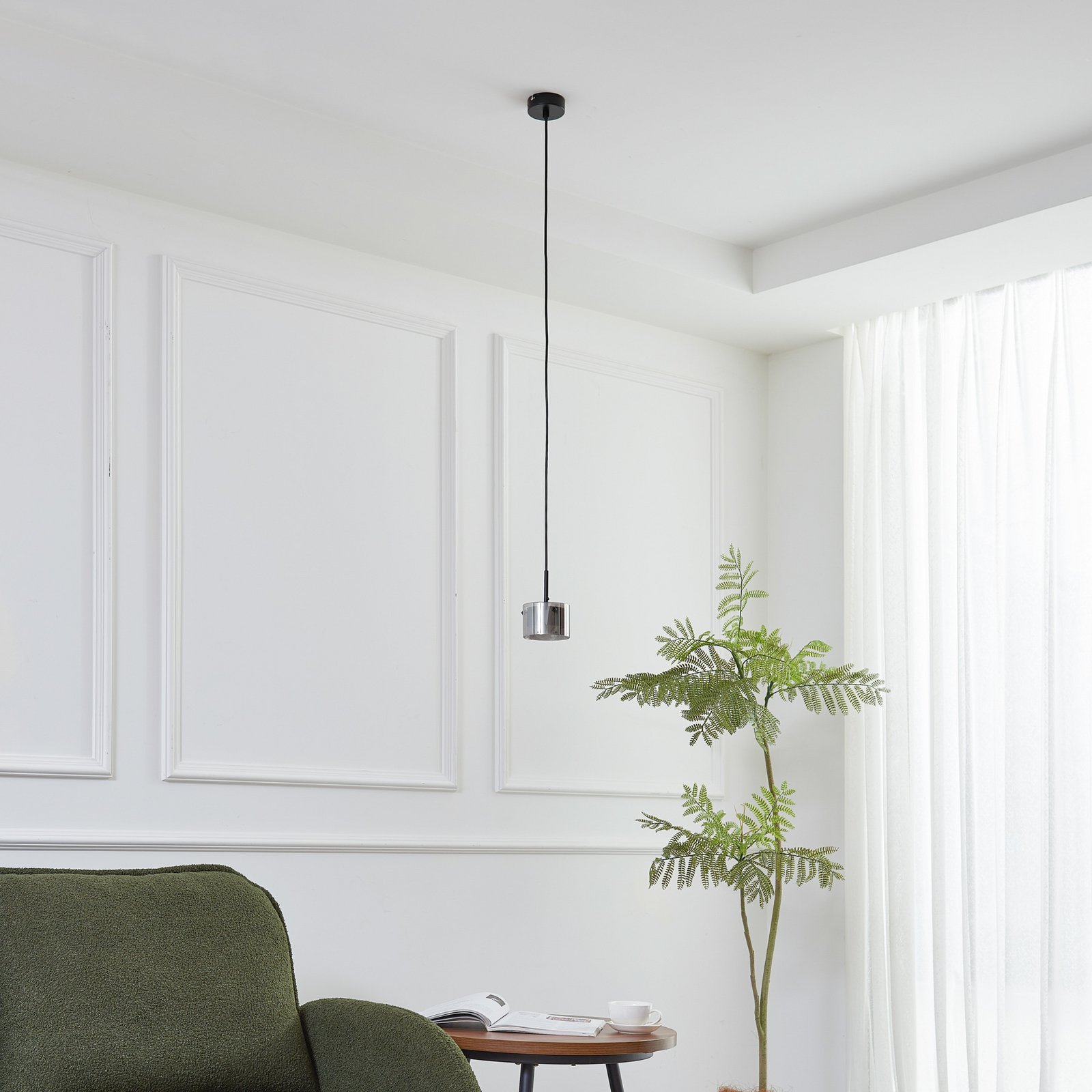 Lindby Jyla-riippuvalaisin, 1-lamppuinen, mattamusta, GX53 | Nettilamppu.fi