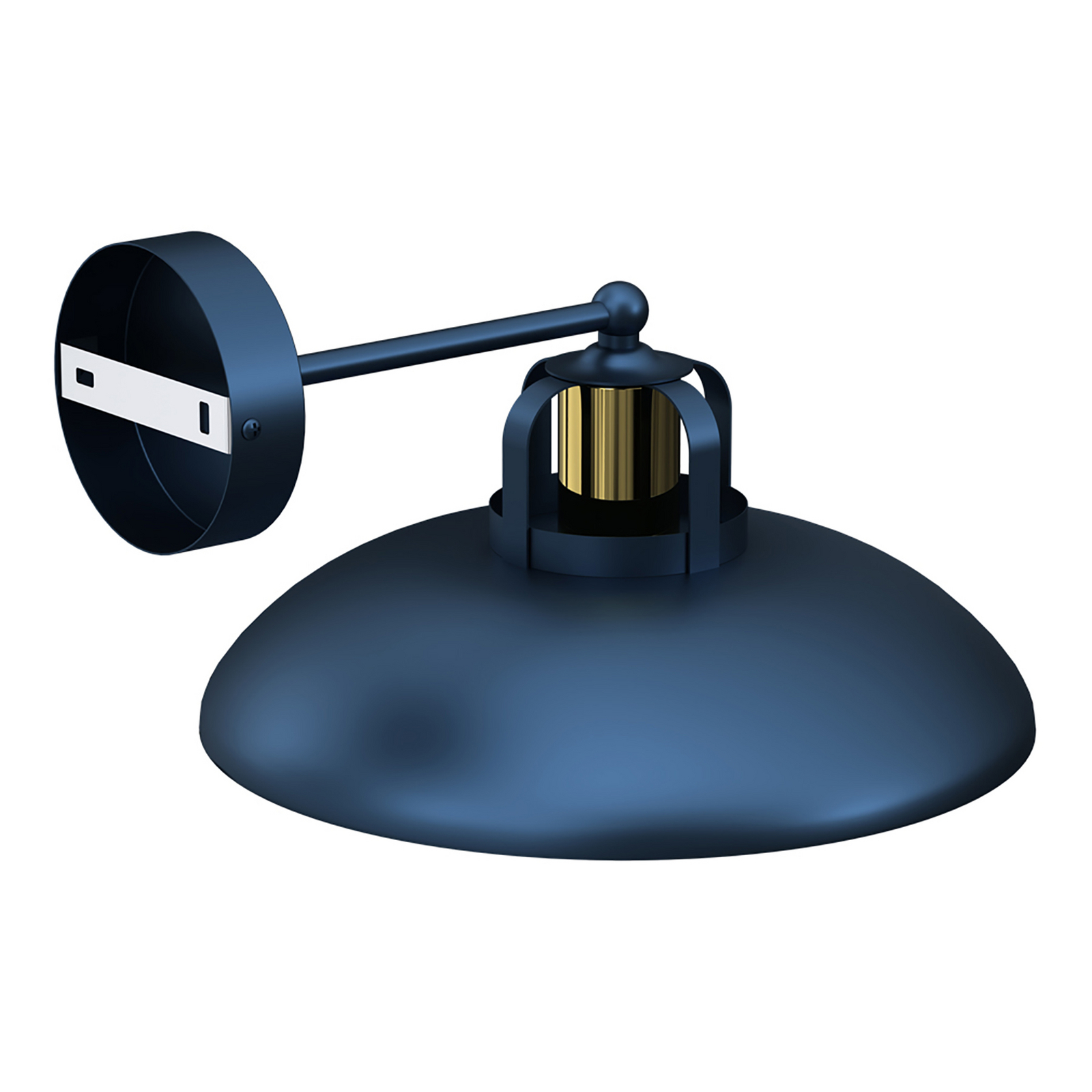 Felix wall lamp, blue/gold | Lights.co.uk