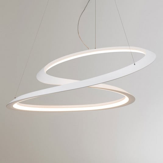 NEMO Kepler hanging light 2,700K Down Ø84cm white | Lights.co.uk