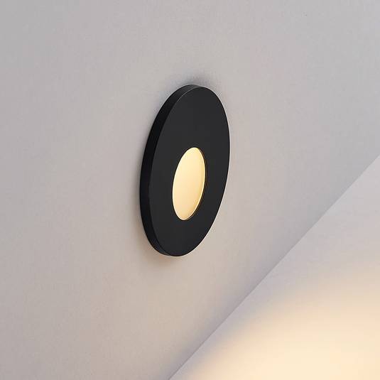 Molto Luce lampe encastrable LED Wall 68R RD, aluminium, noir, CCT | Luminaire.fr