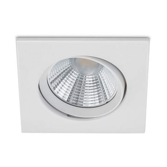 Pamir dimmable LED recessed spotlight, matt white | Lights.ie