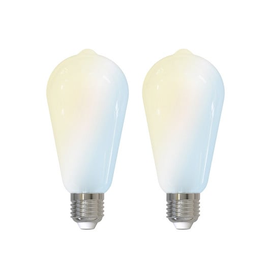 LUUMR Smart LED bulb, 2pcs, E27, ST64, 7W, matt, Tuya | Lights.co.uk